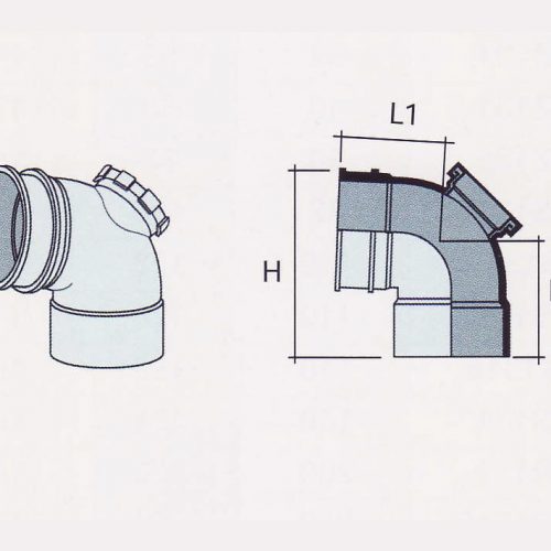 Besstem UPVC Rainwater Fittings Series 91° Access Bend 3R 487 ...