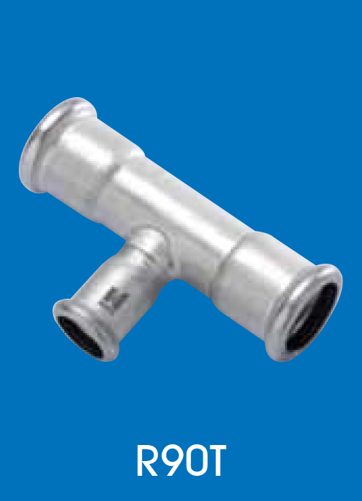 Hoto Press Fit Stainless Steel Fittings Series Reducing Tee R90T 06 ...