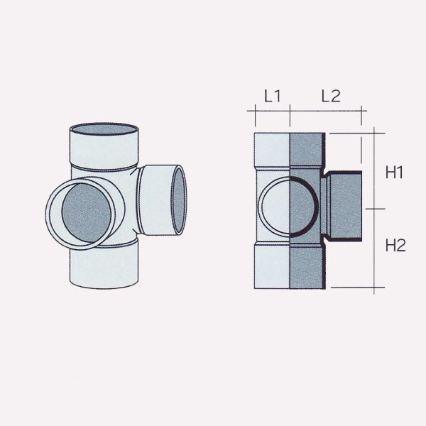 Besstem RWDP UPVC Fitting 2 Way Angle Tee • Plumbing Supplier Malaysia