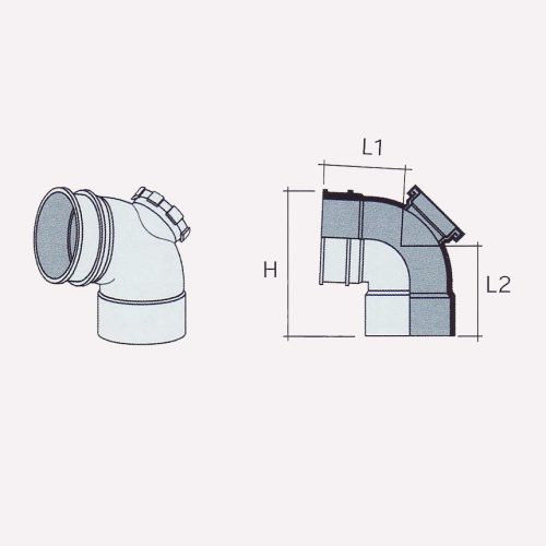 Besstem RWDP UPVC Fitting 91° Bend Access Bend • Plumbing Supplier Malaysia