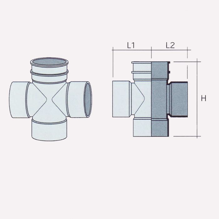 Besstem RWDP UPVC Fitting Cross Tee • Plumbing Supplier Malaysia