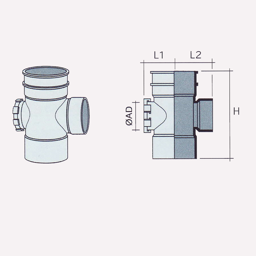Besstem RWDP UPVC Fitting Reducer Access Tee • Plumbing Supplier Malaysia