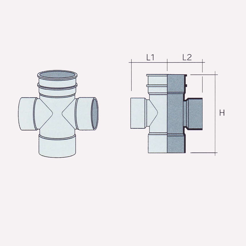 Besstem RWDP UPVC Fitting Reducer Cross Tee • Plumbing Supplier Malaysia