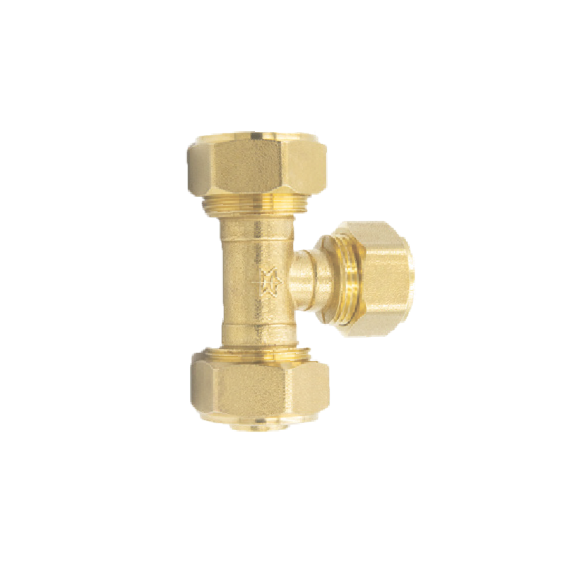 WMS Brass Compression Reducing Tee Fitting • Plumbing Supplier Malaysia